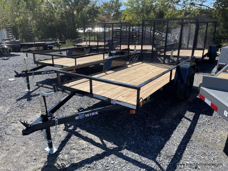 Bwise 5x10 Utility Landscape Trailer 3K Black Steel Frame