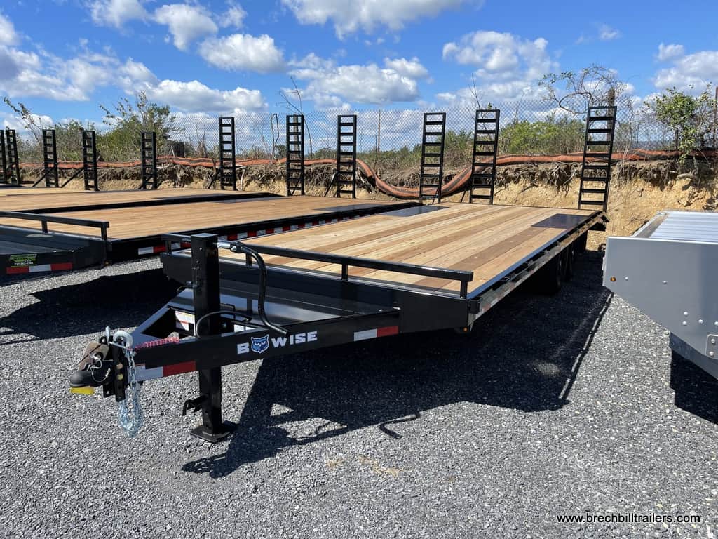 Bwise 8x20 Deck Over Trailer 14K GVWR Steel Frame Black