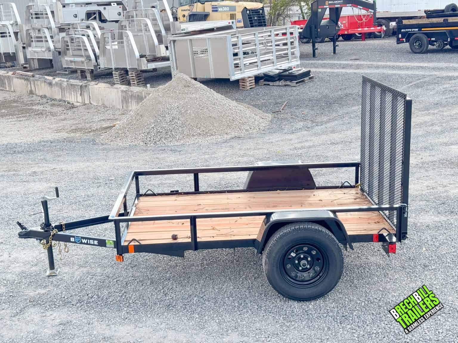 Bwise 5x8 Utility Trailer | UTE-508, 3K GVWR, 3.5K Axles