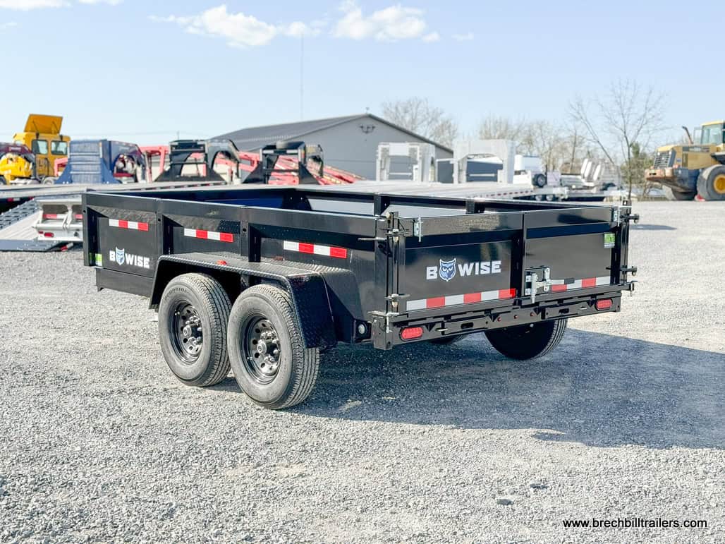 Bwise 7×12 Low Pro Dump Trailer – Built For Heavy Lifting