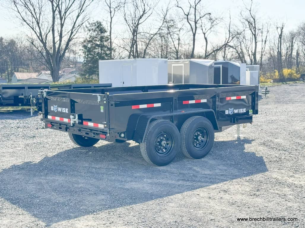 Bwise 7×12 Low Pro Dump Trailer – Built For Heavy Lifting