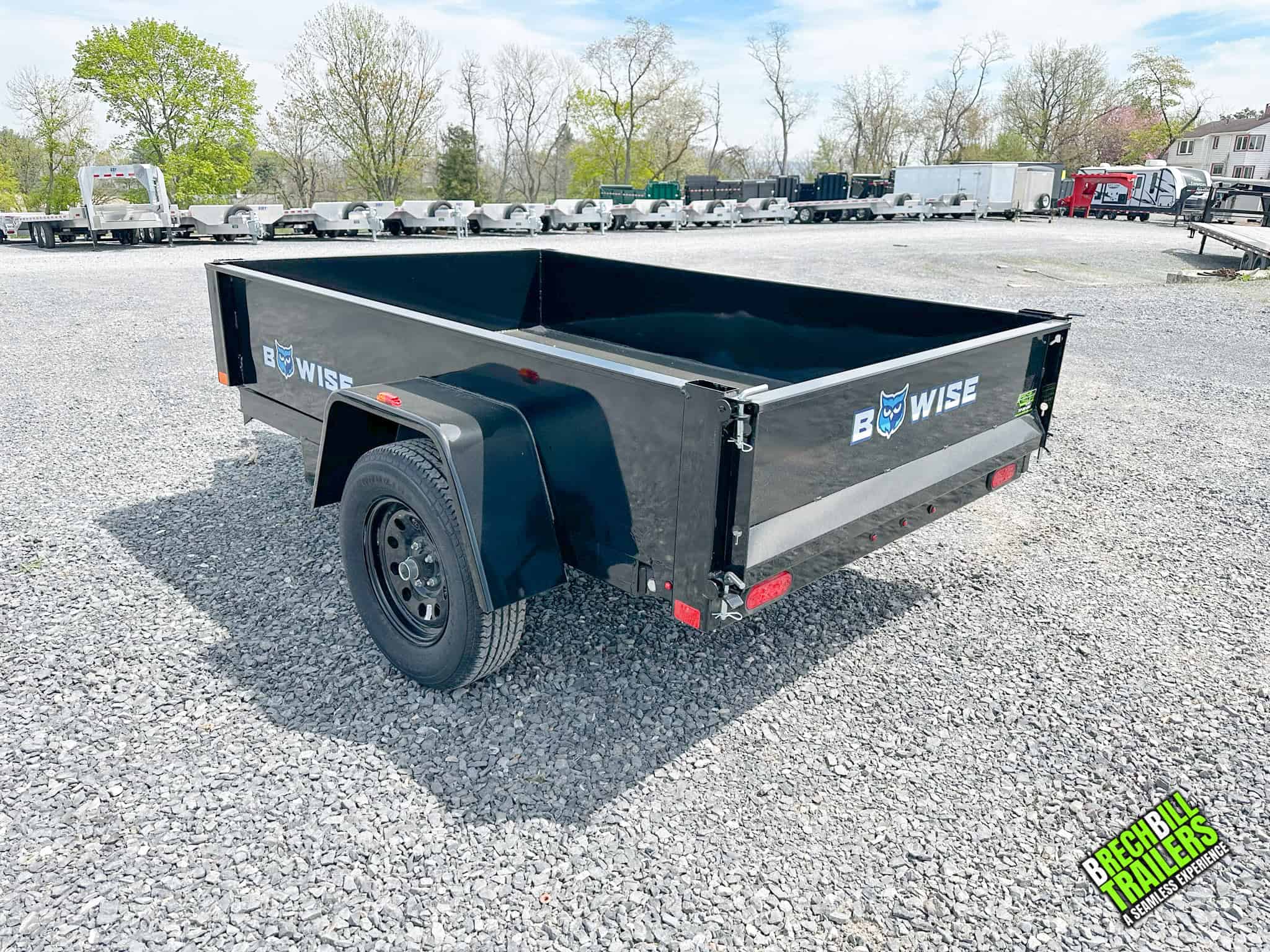 Bwise 5Ft X 8Ft Dump Trailer - Ideal For Small Hauling Needs