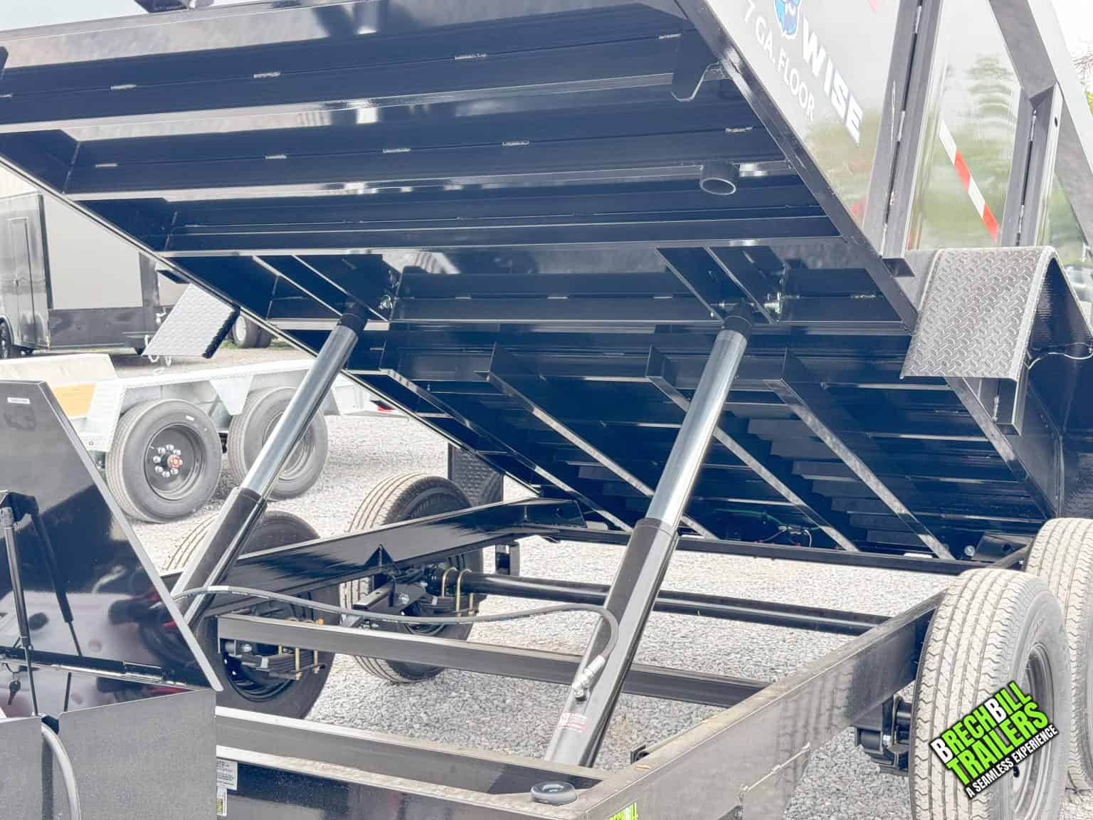 Bwise 14K Low Pro 7x12 Dump Trailer With 44" High Sides