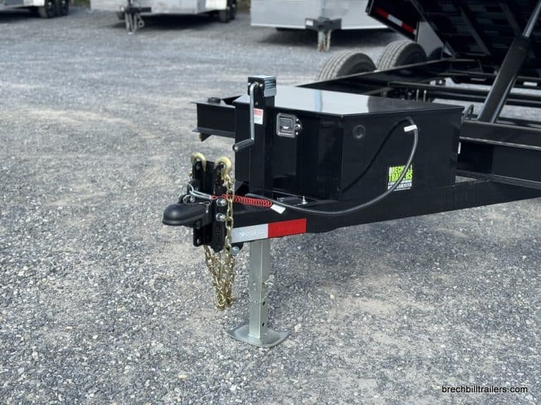 7x12 Dump Trailer With Full Height Barn Doors & Tarp | Bwise