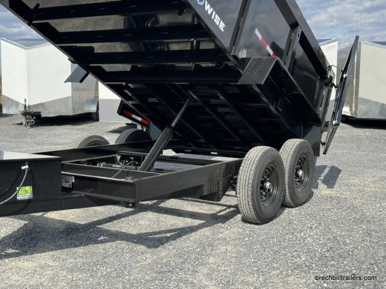 7x12 Dump Trailer With Full Height Barn Doors & Tarp | Bwise