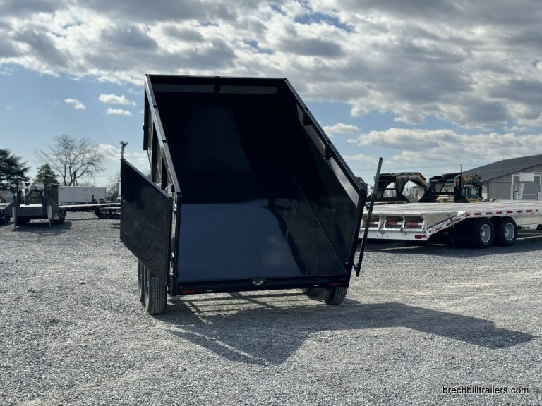7x12 Dump Trailer With Full Height Barn Doors & Tarp | Bwise