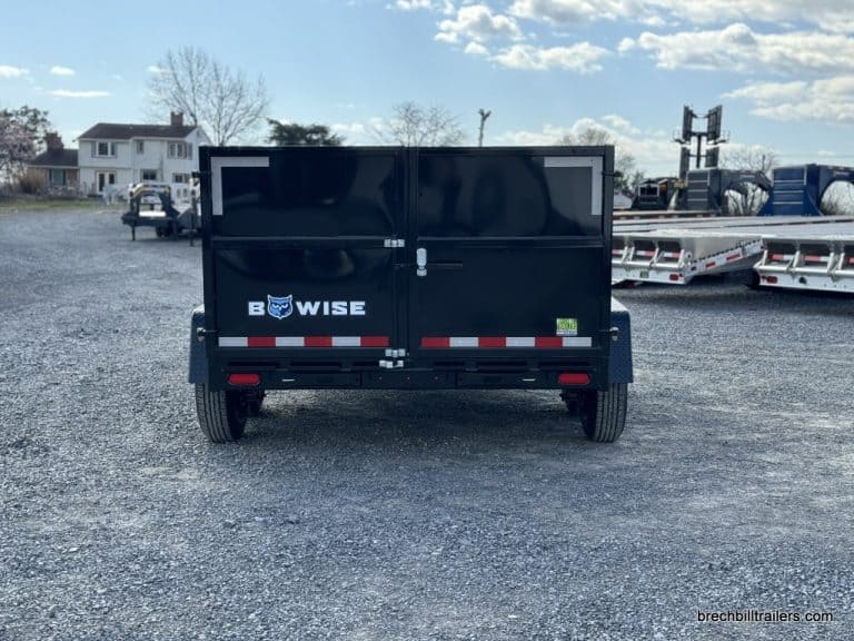 7x12 Dump Trailer With Full Height Barn Doors & Tarp | Bwise