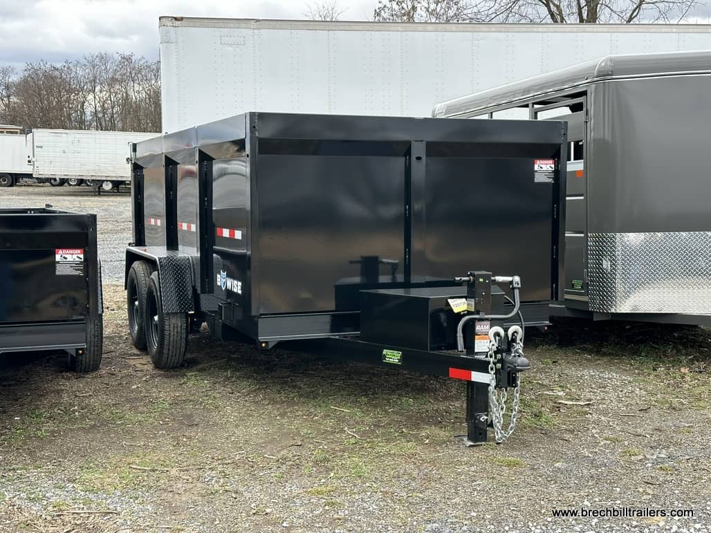 Bwise 14K Low Pro Dump Trailer 7x14 With 9,900 Lbs Payload