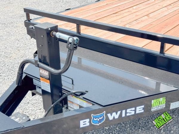 Bwise 8x20 Deck Over Trailer 14K GVWR Steel Frame Black