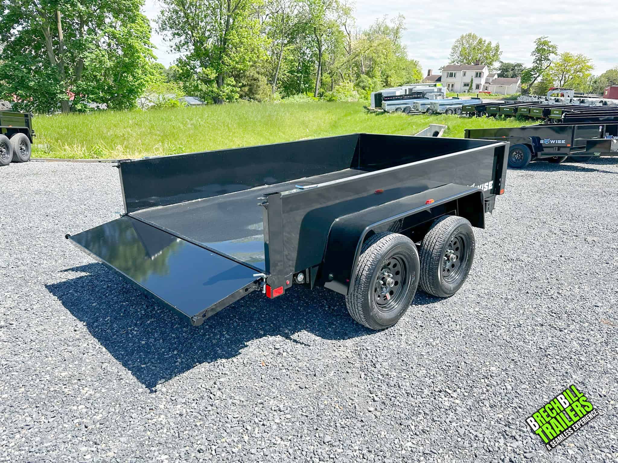 Bwise DTR610LP-7 6x10 Dump Trailer With 2-Way Gate