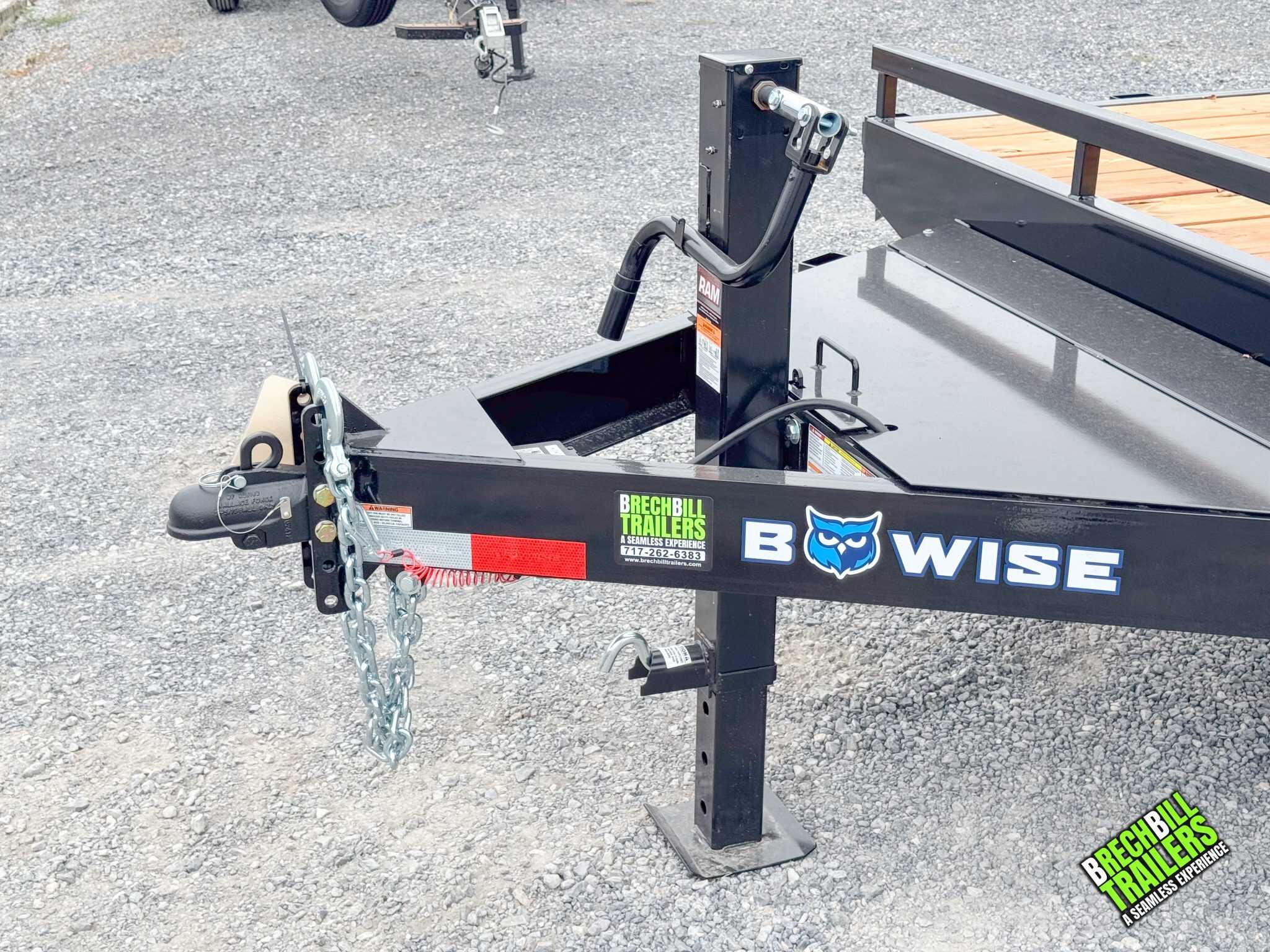 Bwise EH8 Equipment Trailer 8.5ft X 24ft With Stand-Up Ramps