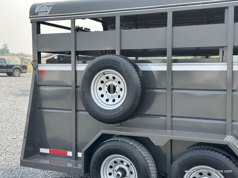 Valley Charcoal Stock Trailer 12K Bumper Pull 6 Ft 8 In X 16 Ft