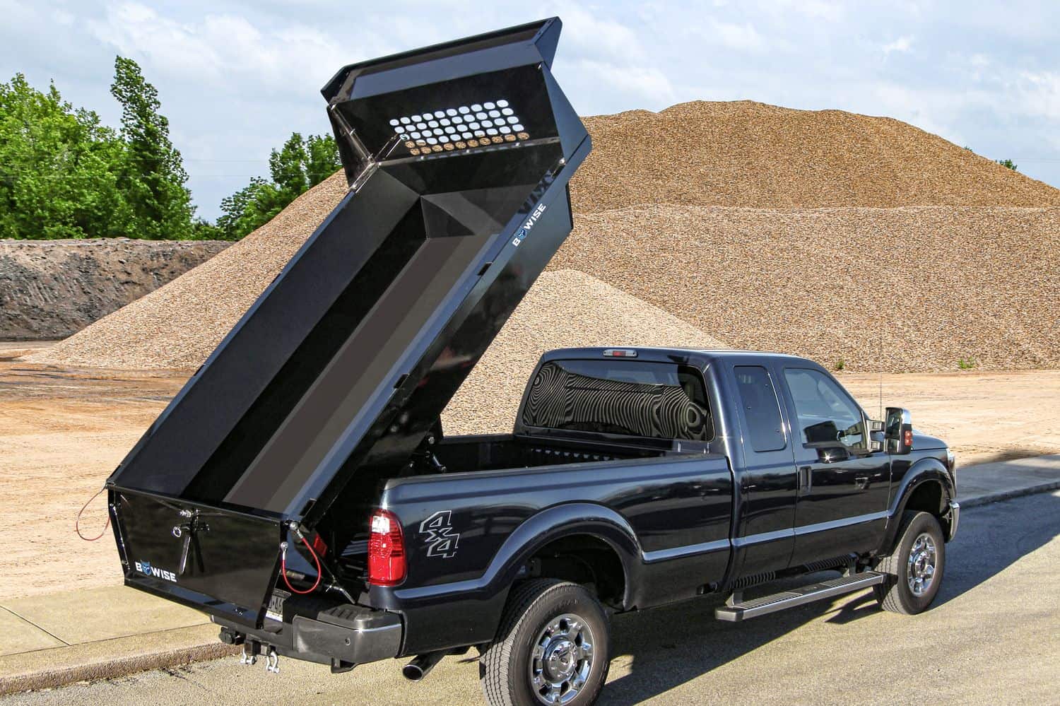 Bwise 6ft Truck Dump Insert 64in, Steel Frame, Tarp Kit