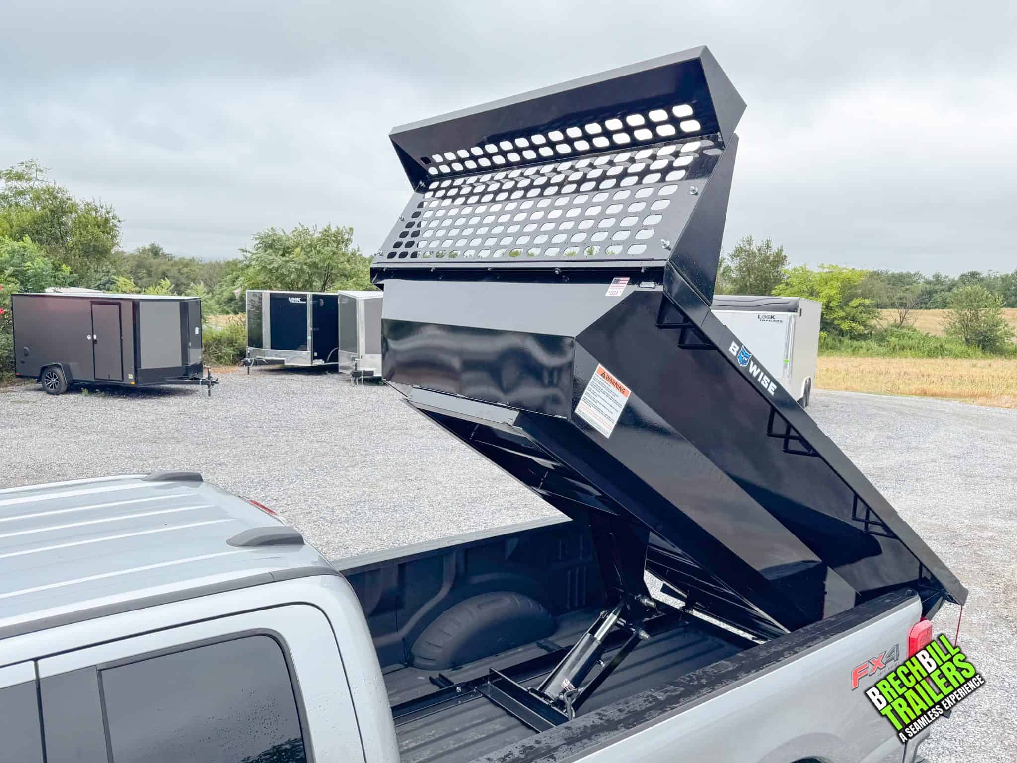 Bwise 6ft Truck Dump Insert 64in, Steel Frame, Tarp Kit