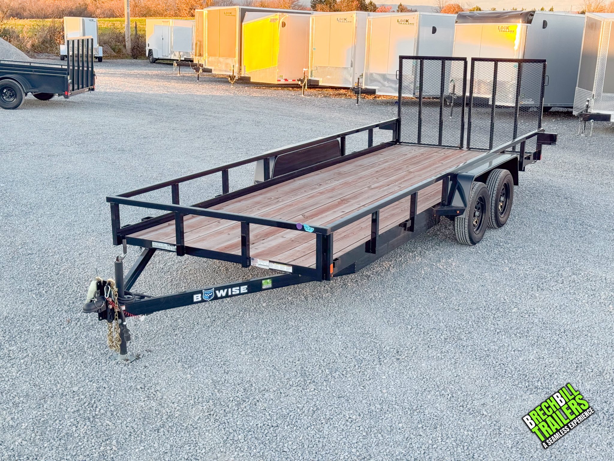 Bwise 7K Tandem Axle Utility Landscape Trailer 7ft X 20ft