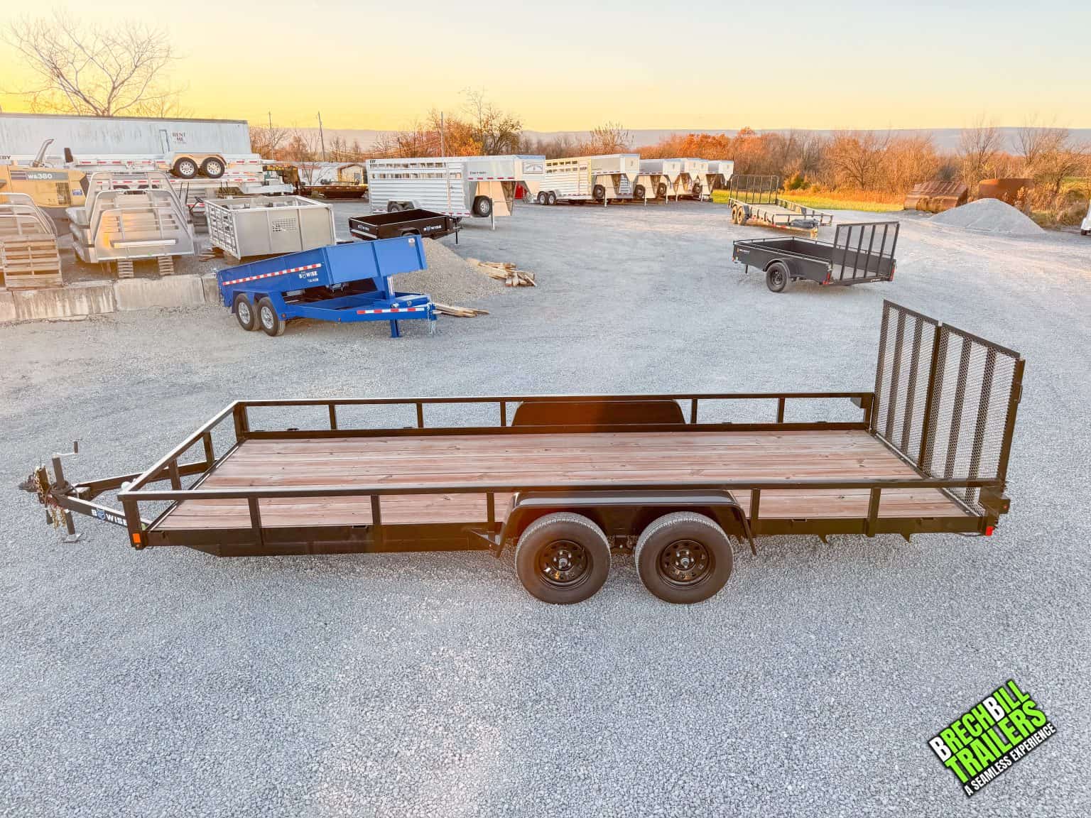 Bwise 7K Tandem Axle Utility Landscape Trailer 7ft X 20ft