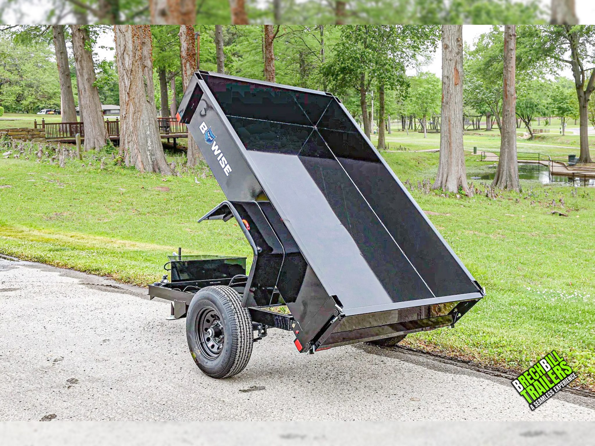 Bwise R Series 5K Dump Trailer 5ft X 8ft, 3,785 Lbs Payload