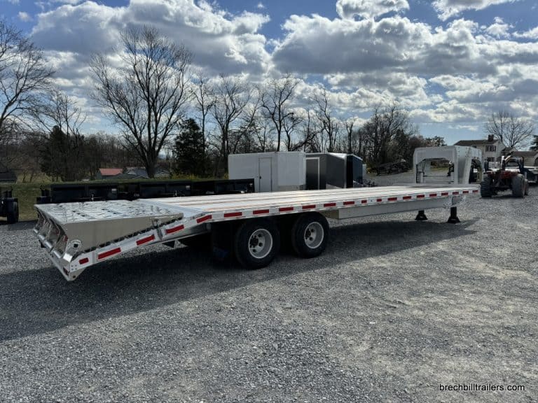 EBY 25K Deck-Over Gooseneck Equipment Trailer 30ft X 102in