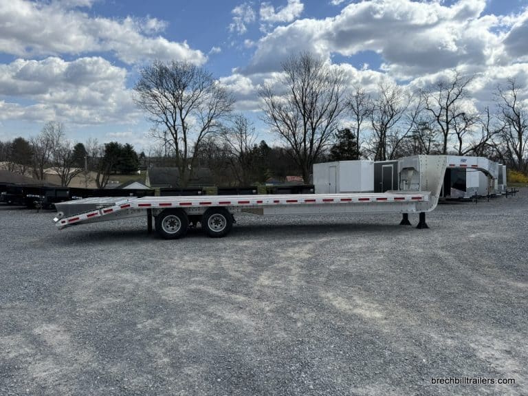 EBY 25K Deck-Over Gooseneck Equipment Trailer 30ft X 102in
