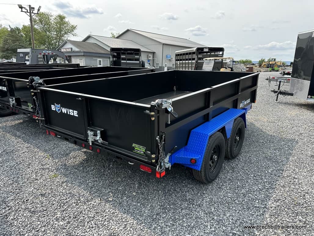 Bwise 10K Low Pro Dump Trailer 7ft X 12ft With 3-Way Gate