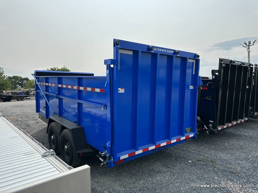 Bwise DU 15.4K 7x16ft Dump Trailer With Hydraulic Ramp/Gate