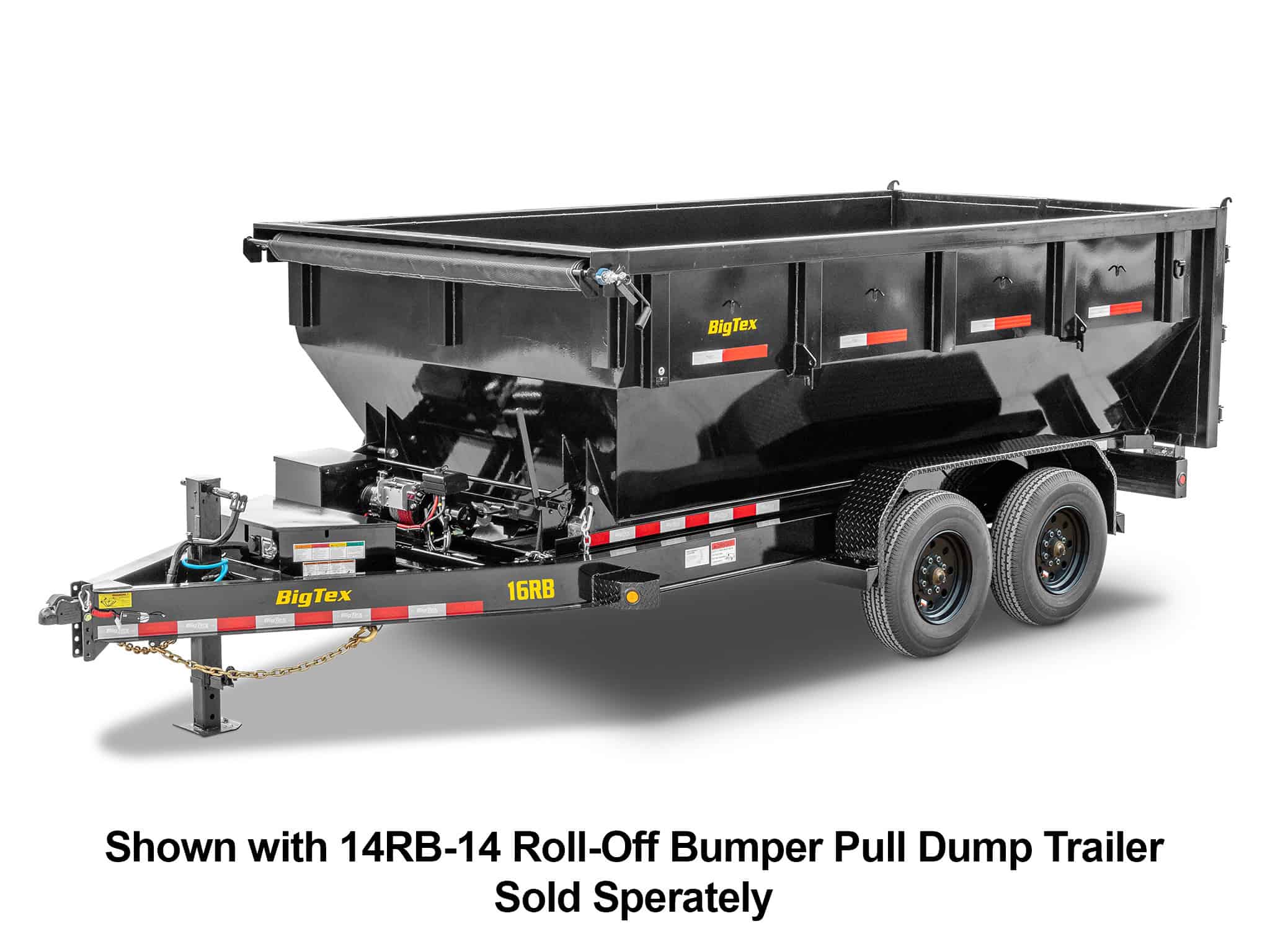 Big Tex Roll Off Trailer Bin Steel Frame 48in High Capacity