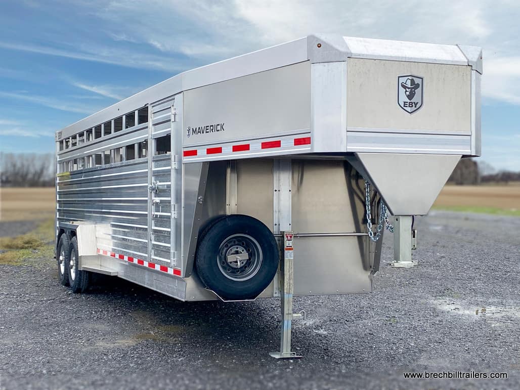 EBY 14K MAVERICK Gooseneck Livestock Trailer 7ft × 24ft