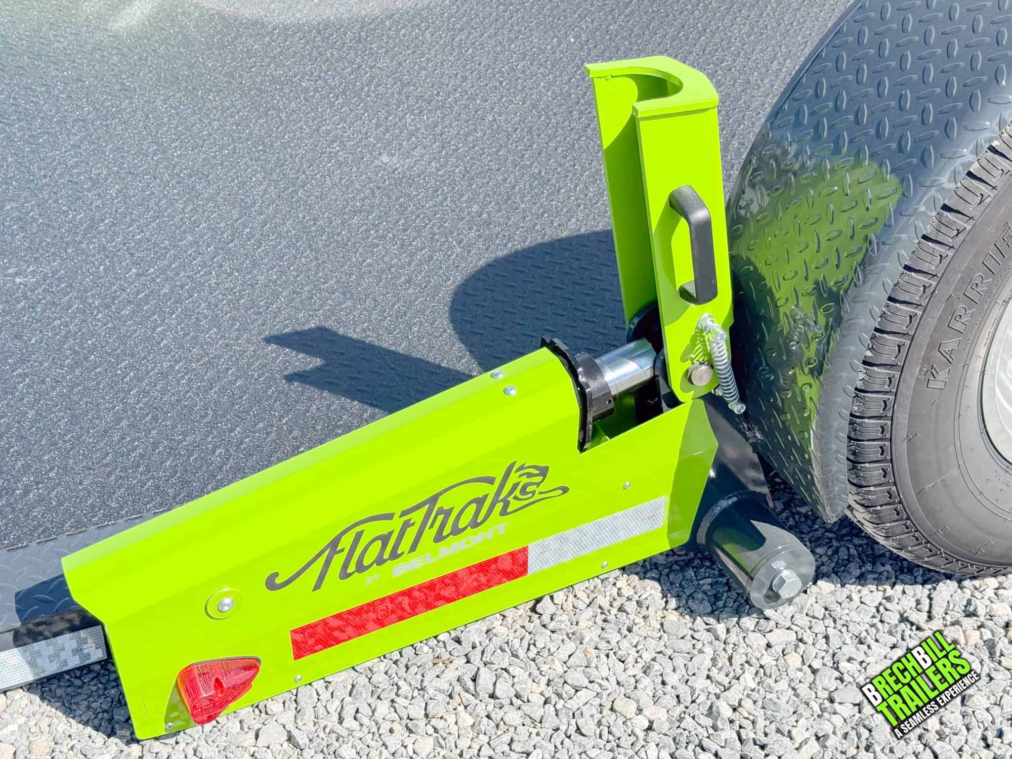 FlatTrak FCH8022 22ft Deck Trailer W/ Winch, 14K GVWR, LED