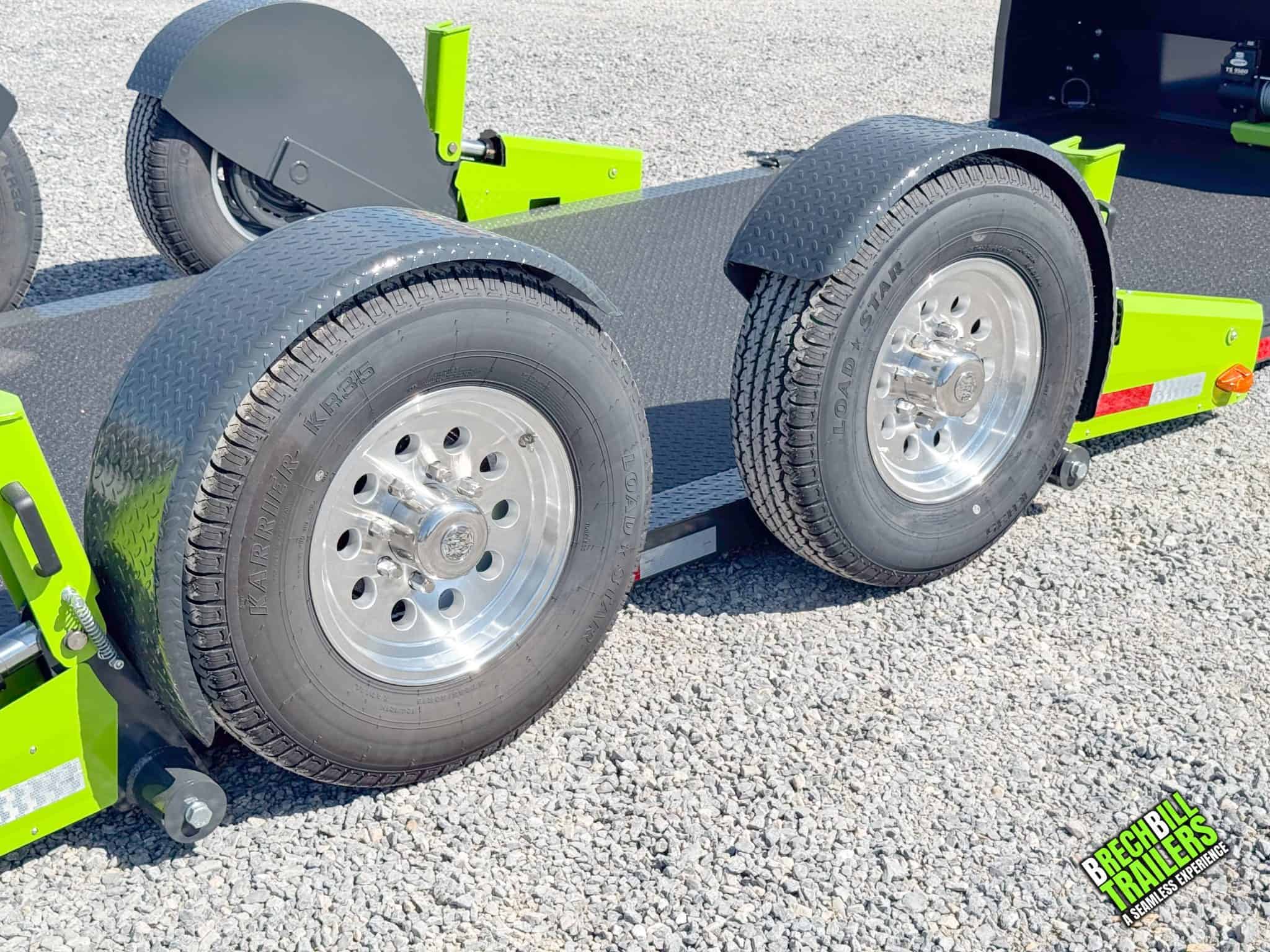 FlatTrak FCH8022 22ft Deck Trailer W/ Winch, 14K GVWR, LED
