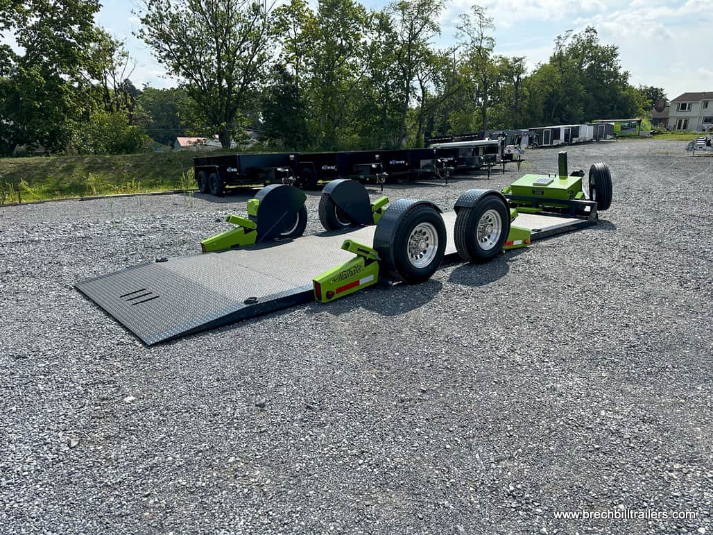 FlatTrak 14K Lay Flat Scissor Lift Trailer With Hydraulic Jack