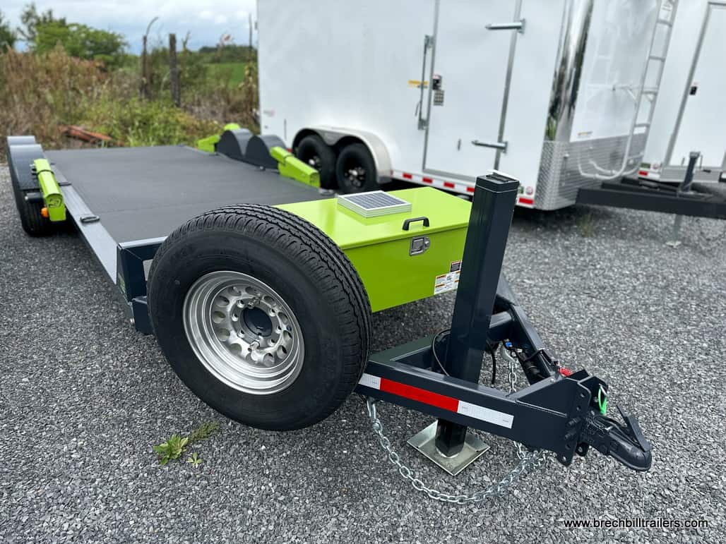 FlatTrak 14K Lay Flat Scissor Lift Trailer With Hydraulic Jack