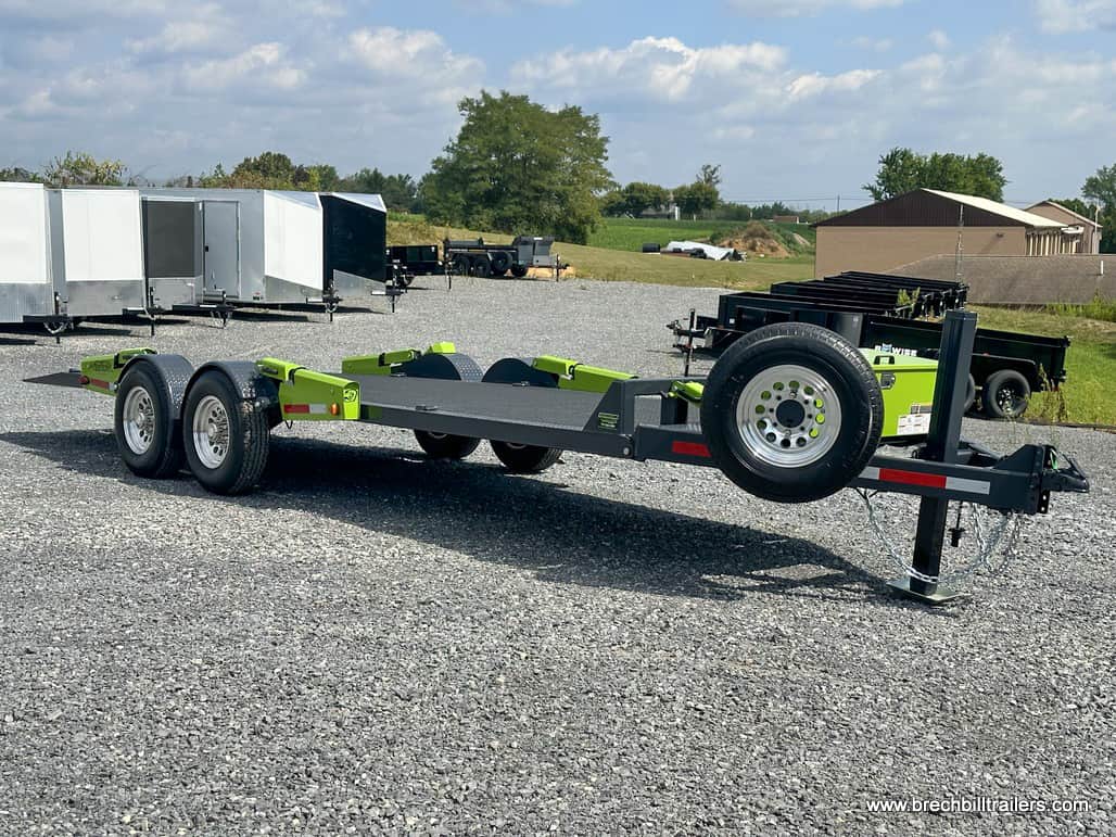FlatTrak 14K Lay Flat Scissor Lift Trailer With Hydraulic Jack