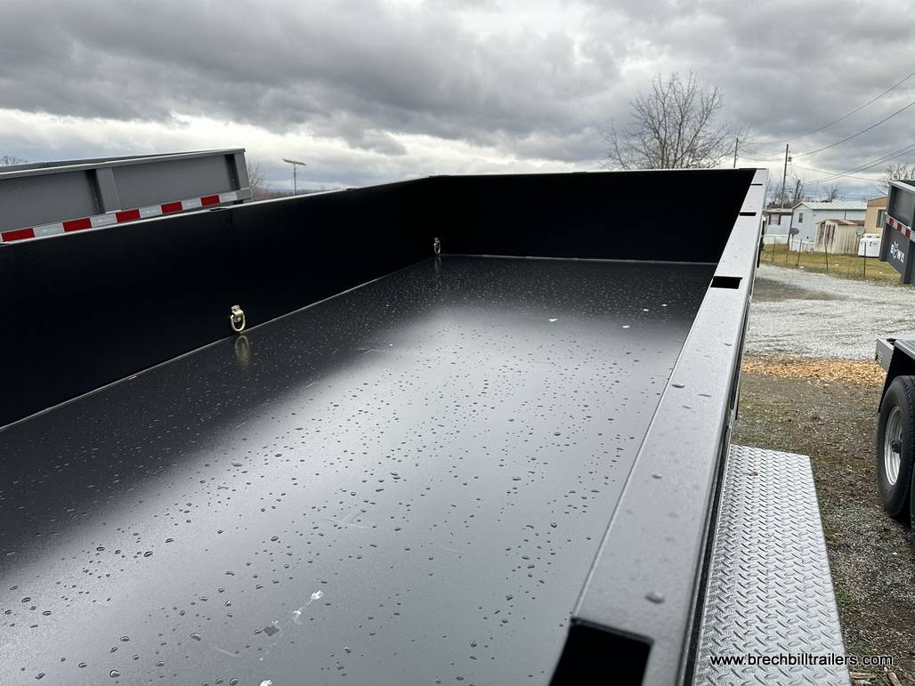 Bwise 15.4K Heavy Duty Dump Trailer 7×16 With Steel Ramps