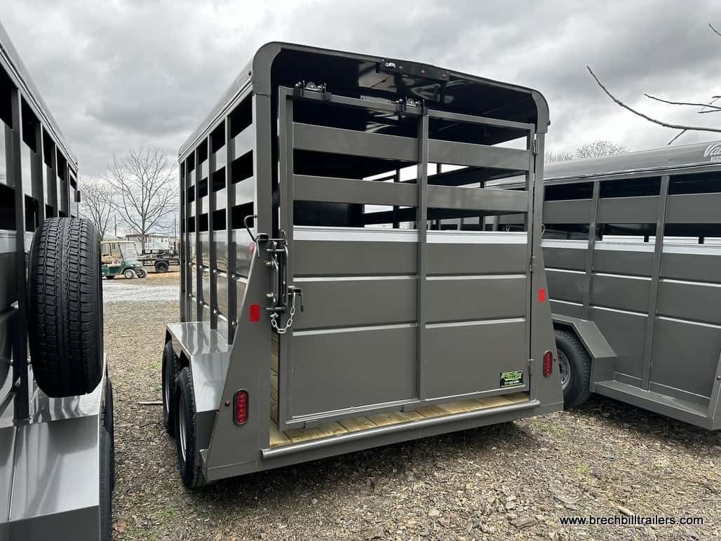 Valley 7×12 High Side Stock Trailer 7K With Slider Door