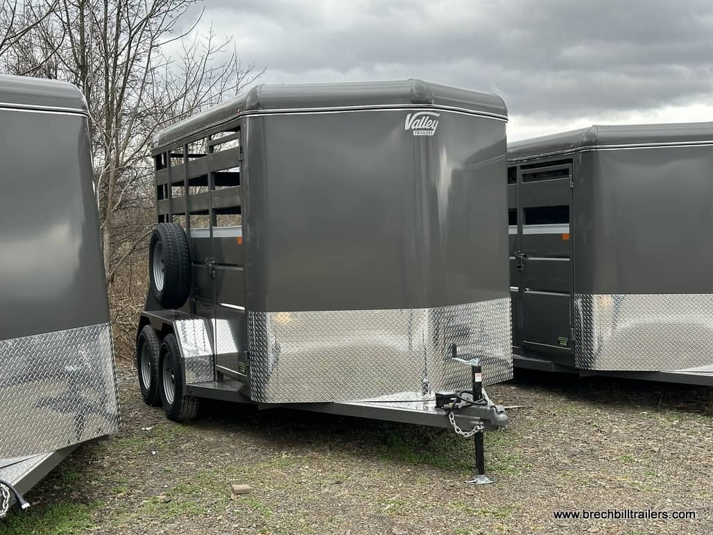 Valley 7×12 High Side Stock Trailer 7K With Slider Door