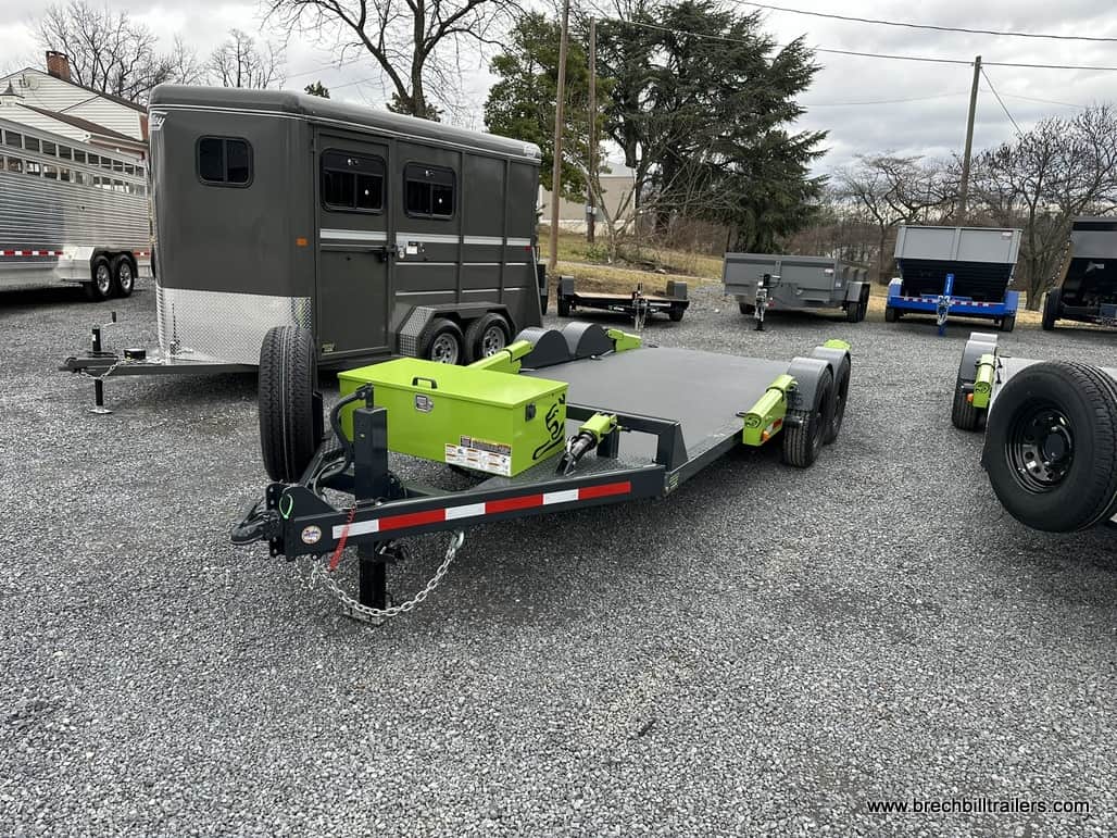 FlatTrak FCH8018 7×18 Lay Flat 14K Equipment Hauler Trailer