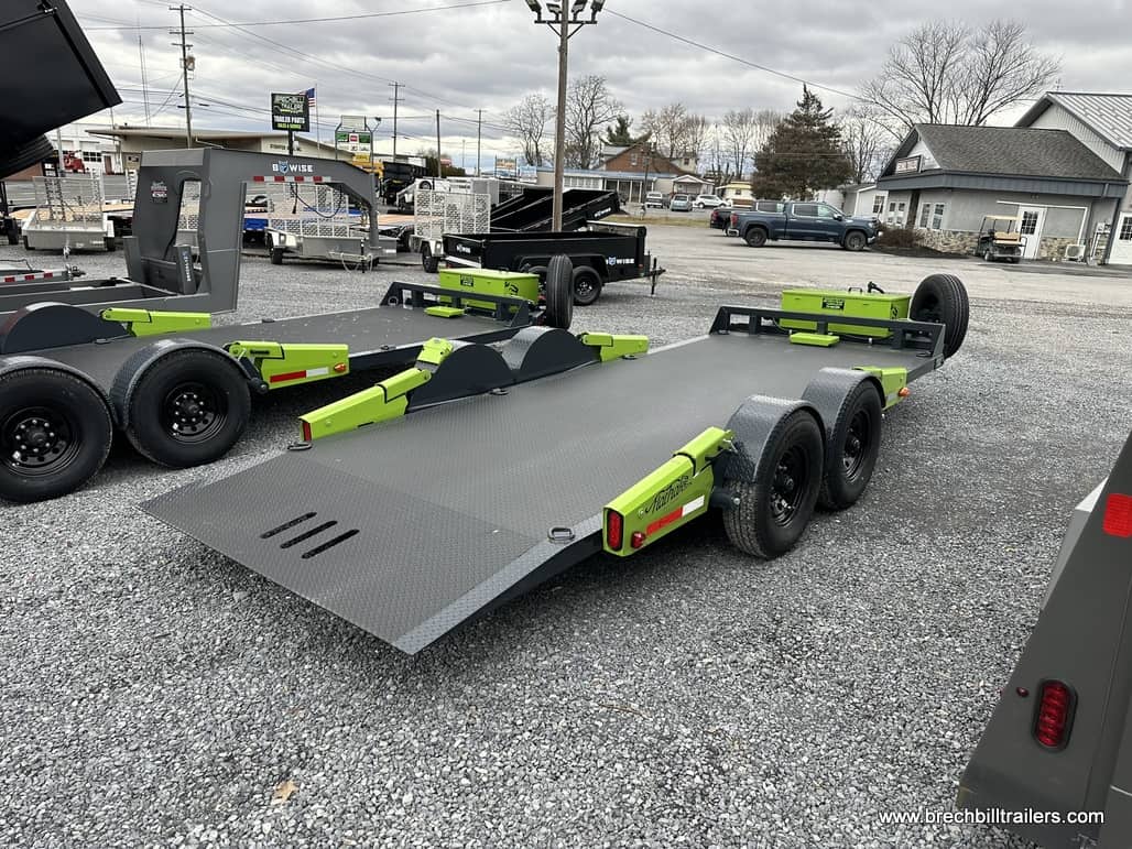 FlatTrak FCH8018 7×18 Lay Flat 14K Equipment Hauler Trailer