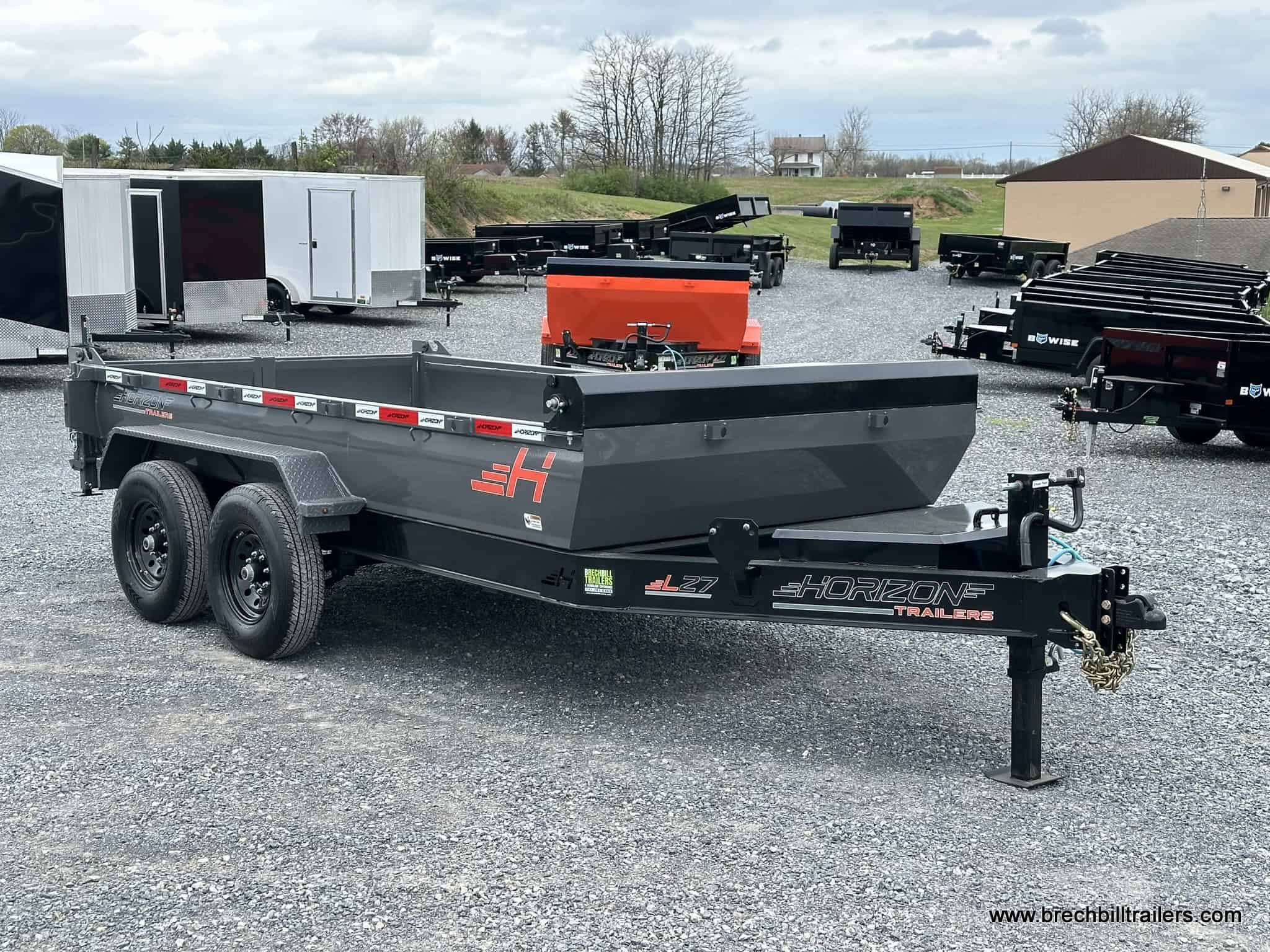 Horizon 7×14 Bumper Pull Dump Trailer With 9,925 Lbs Payload