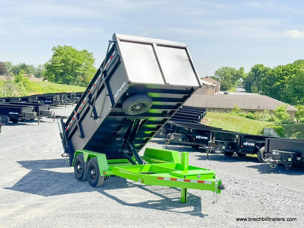 7x14 Bwise Ultimate Dump Trailer With 2-Way Hydraulic Gate