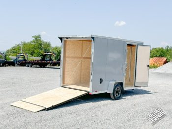 Compact RC 6×12 Flat Top Wedge Enclosed Cargo Trailer 3K