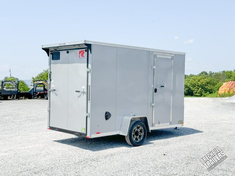 Compact RC 6×12 Flat Top Wedge Enclosed Cargo Trailer 3K
