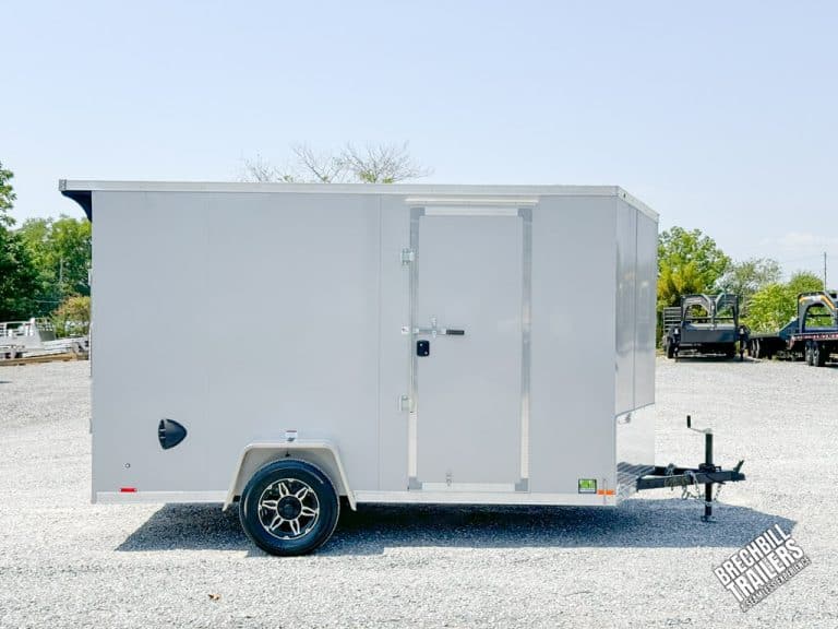 Compact RC 6×12 Flat Top Wedge Enclosed Cargo Trailer 3K