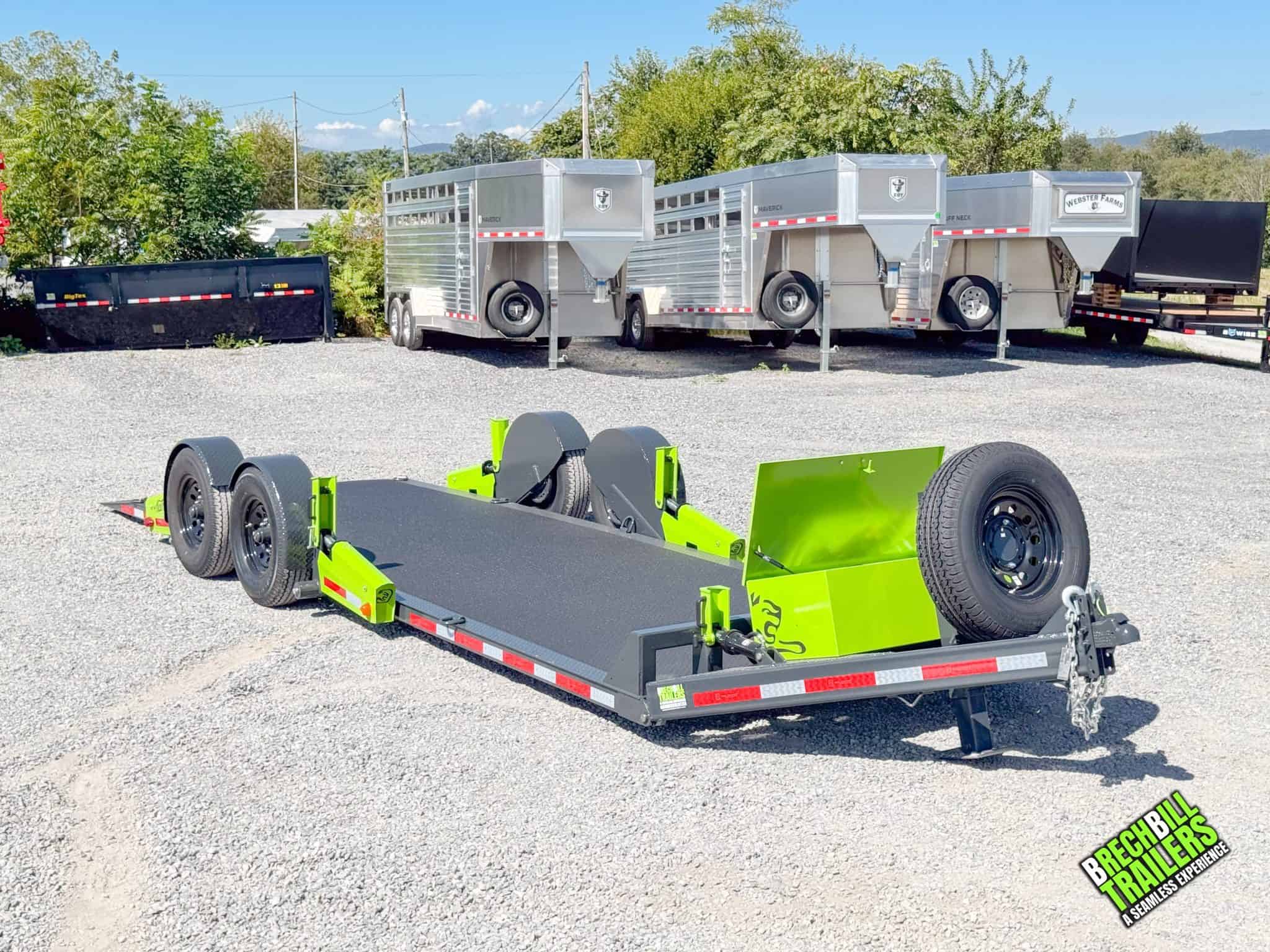 FlatTrak FCH8022 22' Tandem Axle Utility Trailer – 14K GVWR