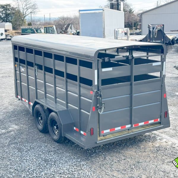 Valley 12K 6x18 Steel Stock Trailer With 12,000 Lbs GVWR