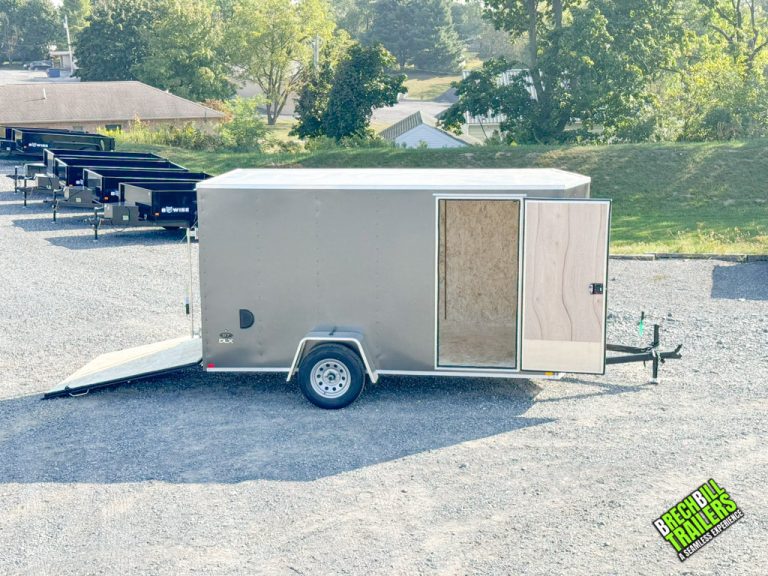 Look ST DLX 6ft × 12ft Enclosed Trailer Charcoal Steel Frame
