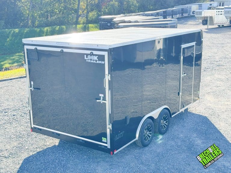 Look LXT 8.5×16 Enclosed Box Cargo Trailer With Ramp Door