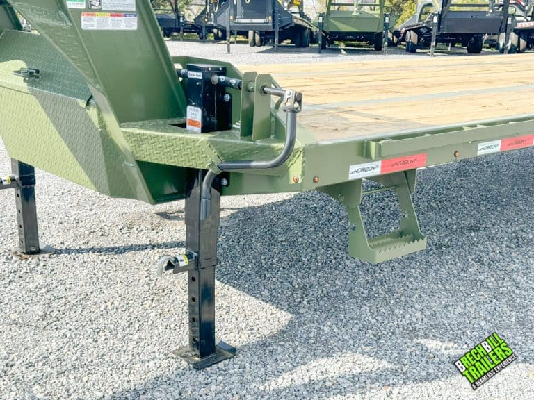 Military Green Horizon 40ft Gooseneck Trailer: 25K Lbs GVWR