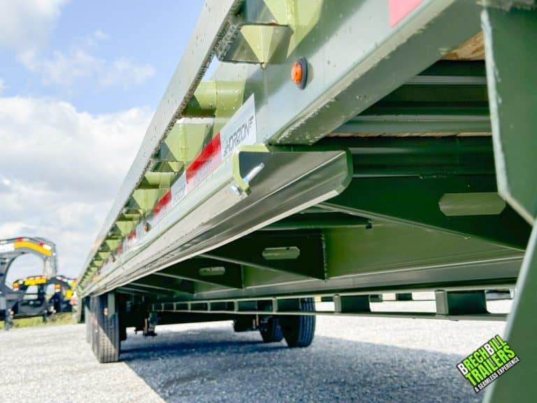 Military Green Horizon 40ft Gooseneck Trailer: 25K Lbs GVWR