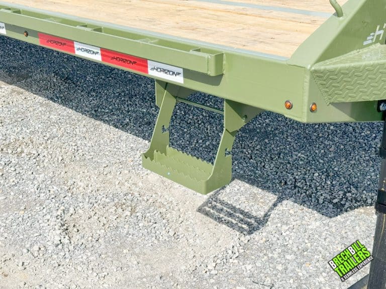Horizon 30ft Gooseneck Trailer: 25k Lbs GVWR, Military Green