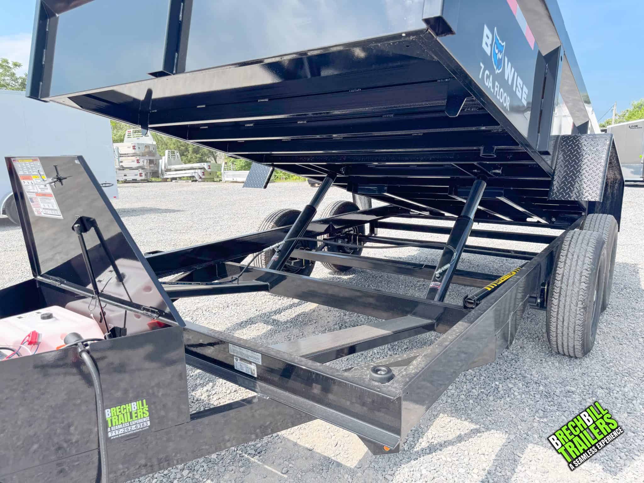 Bwise 14K Low Pro Dump Trailer, 7GA Floor, 10,225 Lbs Payload